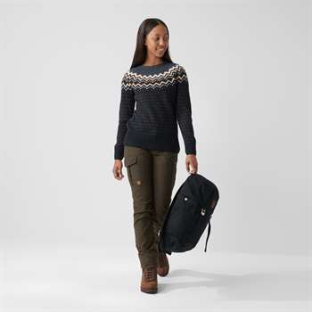 Fjällräven Övik Knit Sweater Women - Deep Forest - Damestrik