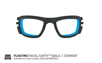 Wiley X WAVE Captivate Blue Mirror Matte Black Frame